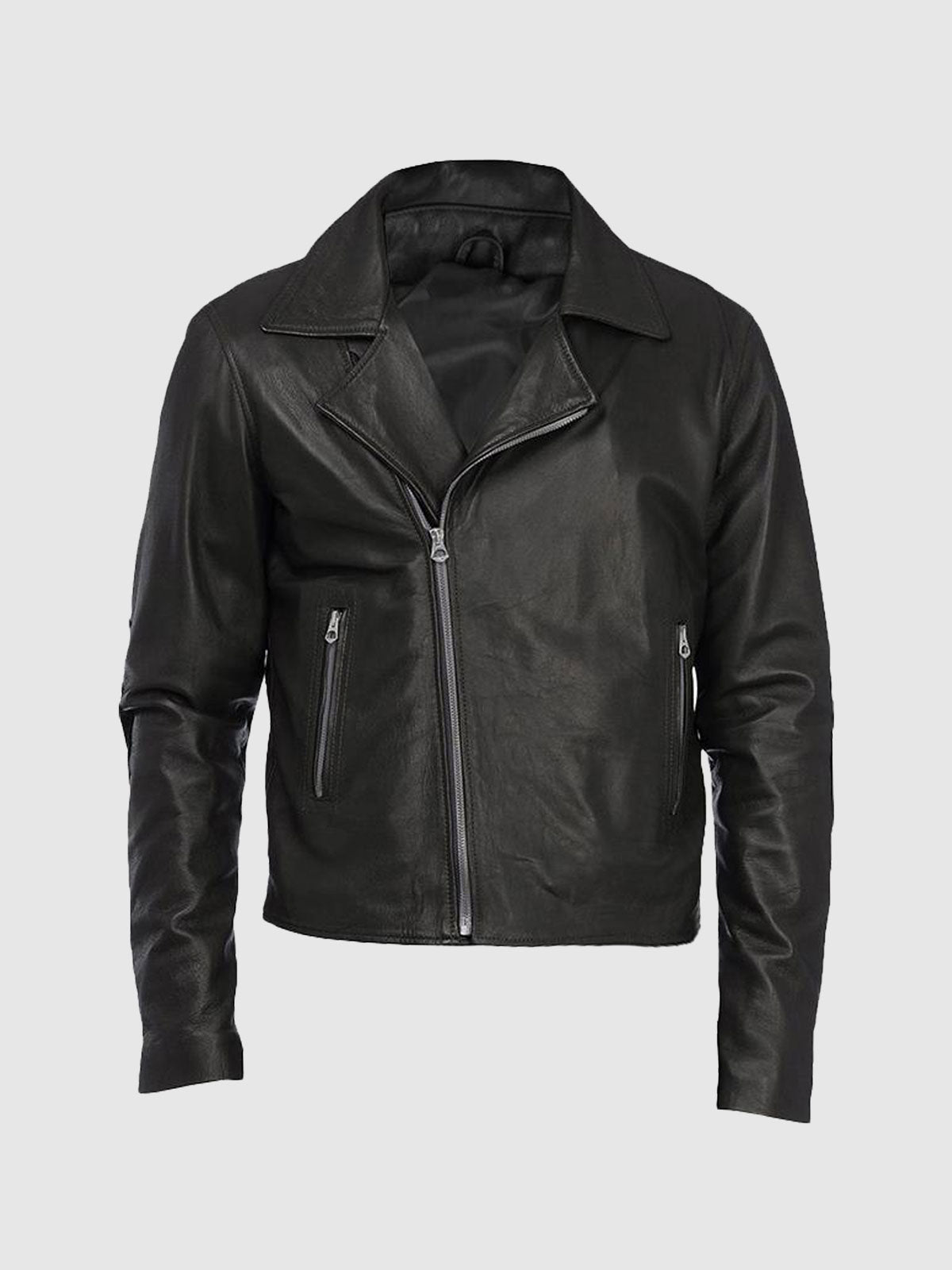 Iron Rider Men's Black Leather Jacket | Leather Jacket Shop